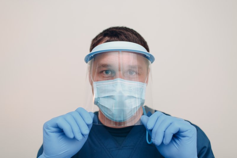 Dental Face Shields | Greensboro Dentist | Dr. David Fisher